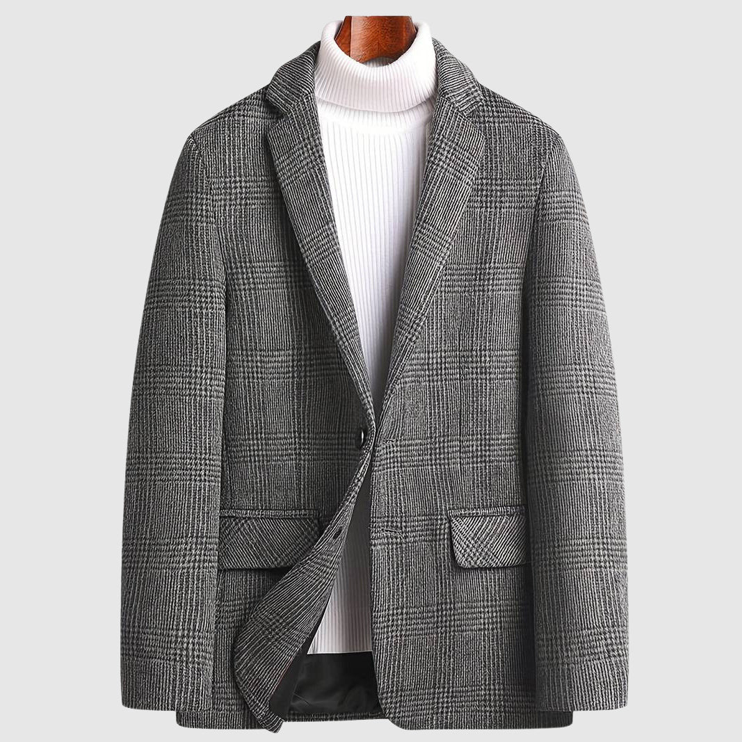 John Wellington Plaid Wool Coat – Beverlybased