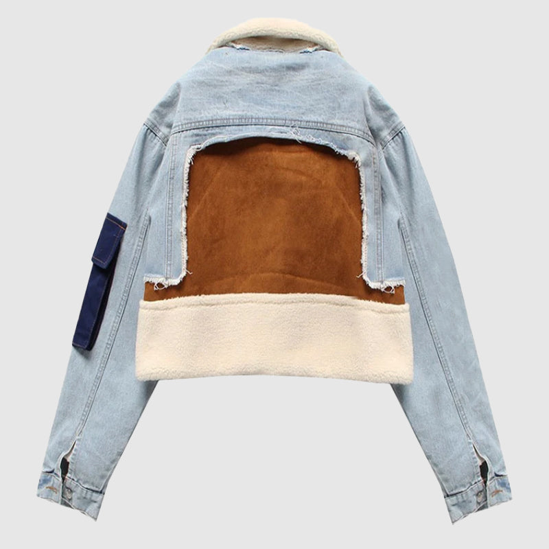 Zoe Vintage Patchwork Lambswool Jacket – Beverlybased