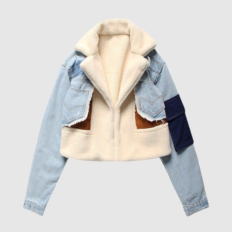 Zoe Vintage Patchwork Lambswool Jacket – Beverlybased